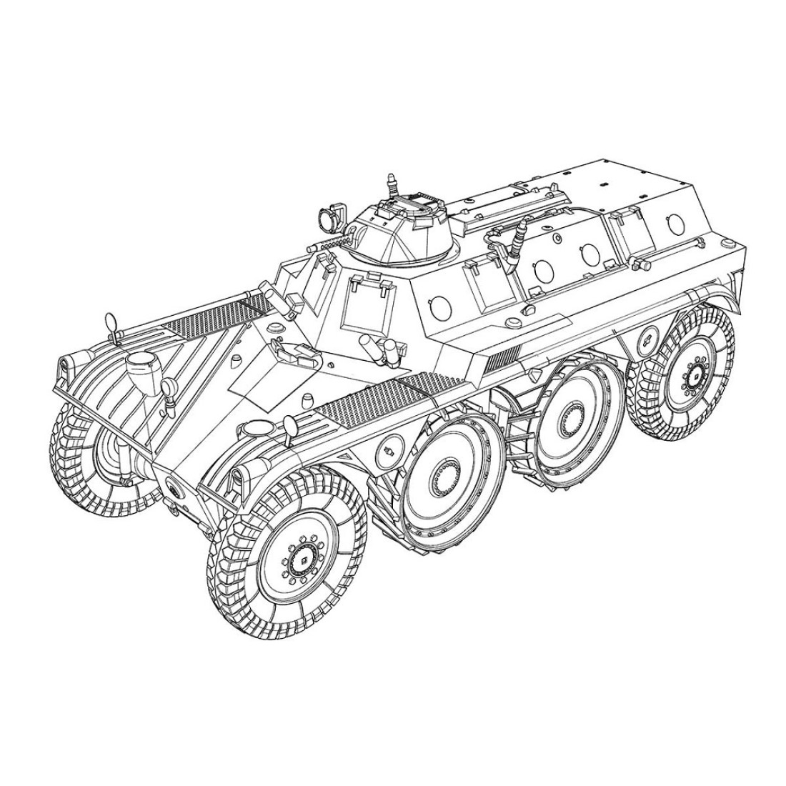 ACE 72460 - 1/72 EBR-ETT (Engin Transporteur de Troupes) APC scale plastic model Model Kit Armor ...